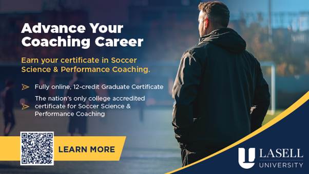 USA’s Leading Certificate in Soccer Science with Lasell University